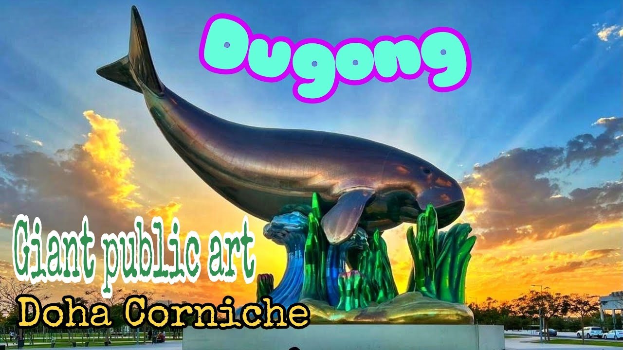 Dugong | Giant Public Art at Doha Corniche, Qatar #jeffkoons #franzwest ...