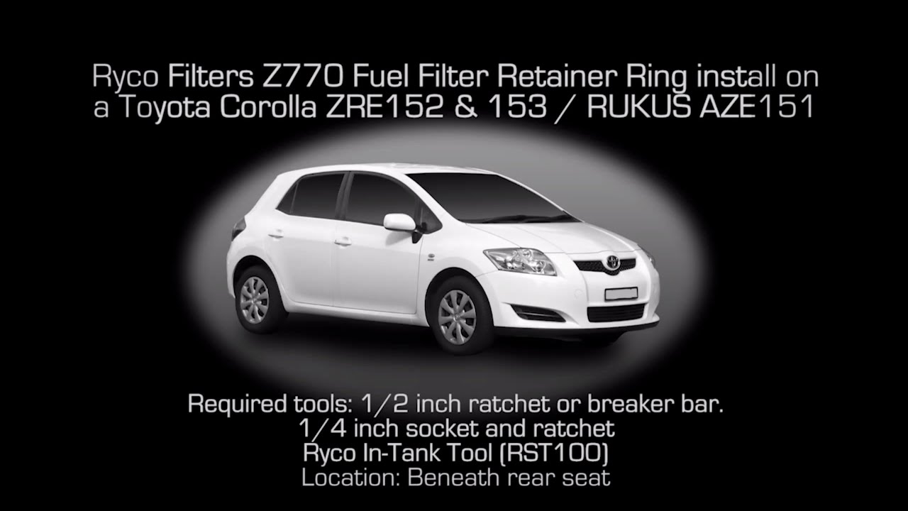 Ryco Filter Z770 fuel filter module retainer ring fitment video - YouTube
