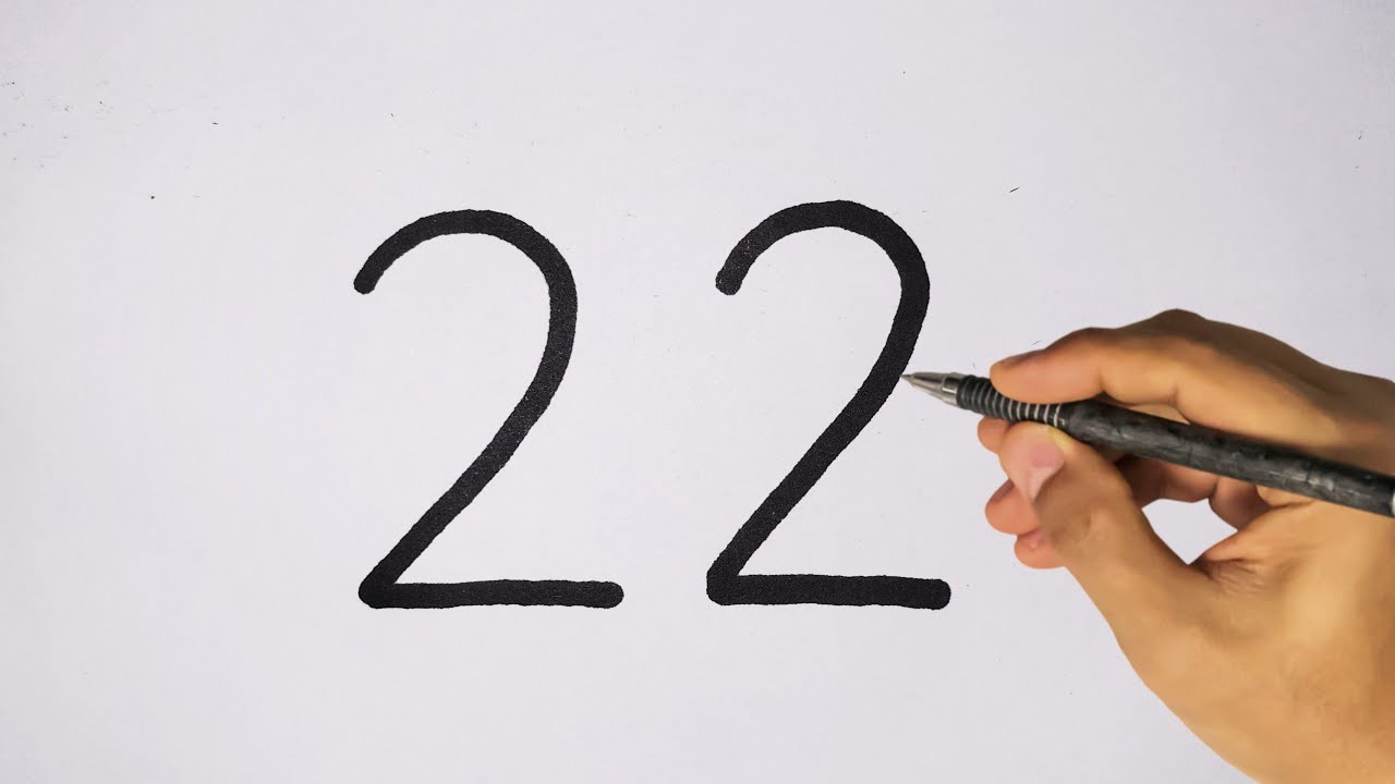 New Drawing Pictures From Number 22 l Drawing Pictures l Number Drawing ...