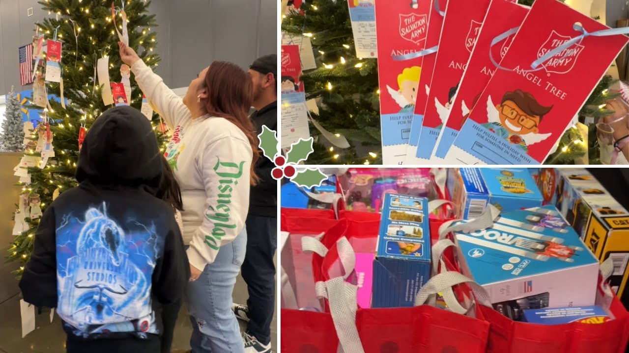WE GOT 25 ANGEL TREES 🎄 SHOPPING IN OUR STORAGE FOR TOYS! *Christmas ...