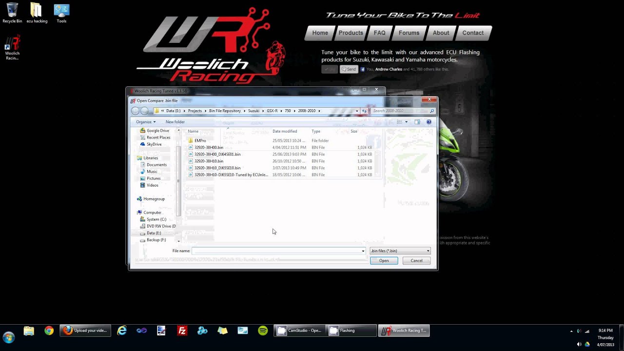 The File menu in the Woolich Racing Tuned (WRT) software - YouTube