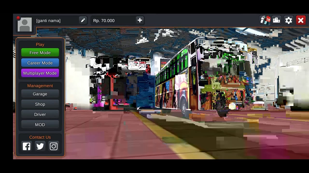 How to set graphic in bus simulator - YouTube