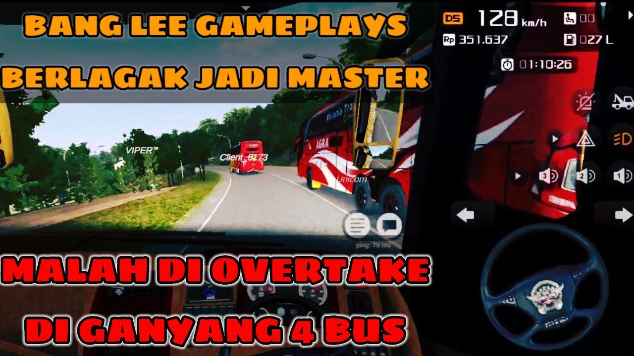 KENA OVERTAKE DI GANYANG 4 BUS // BALAP BUSSID - BALAP ASPAL BUSSID ...