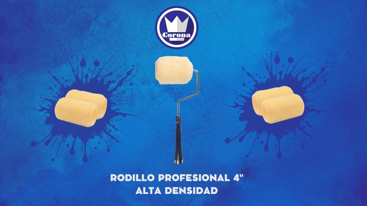 ¿Cómo pintar con Rodillo Profesional 4'' Alta Densidad CORONA? - YouTube