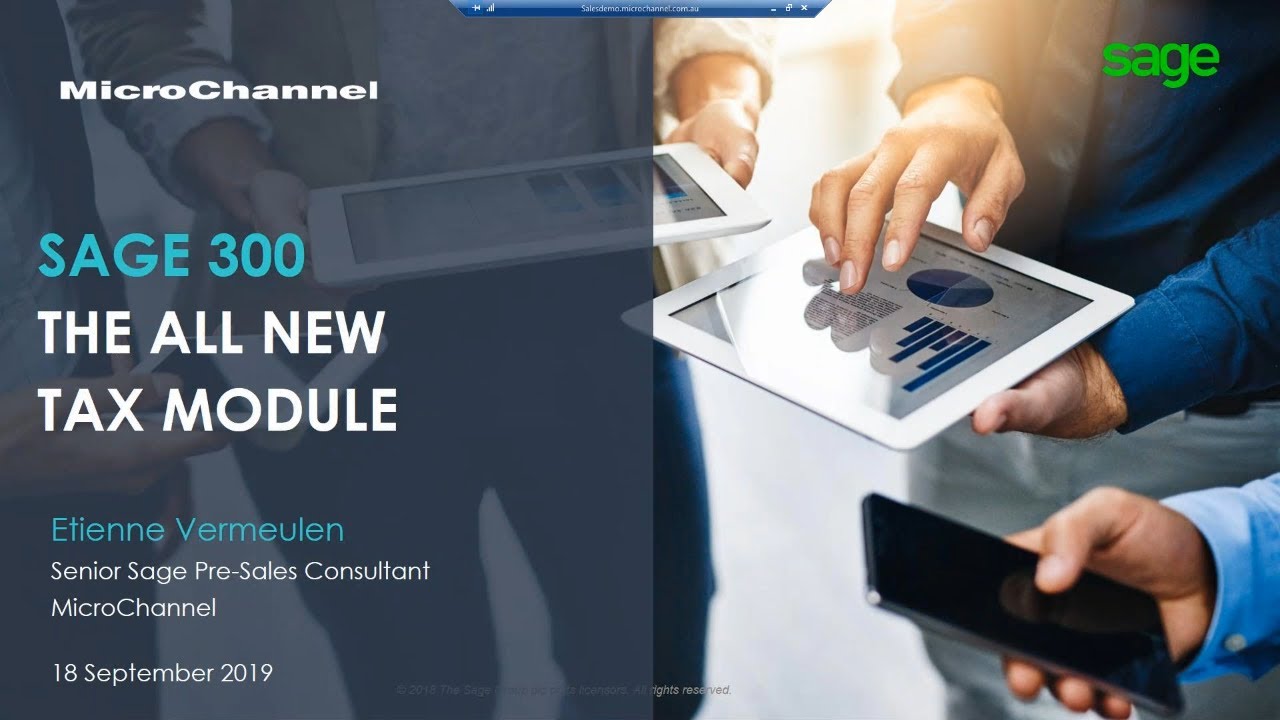 The All New Sage 300 Tax Module - YouTube