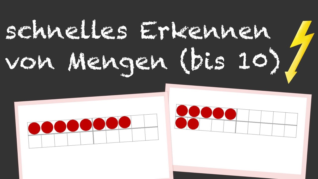 Mengen bis 10 schnell erkennen || Teste dich selbst! || Klasse 1 ...