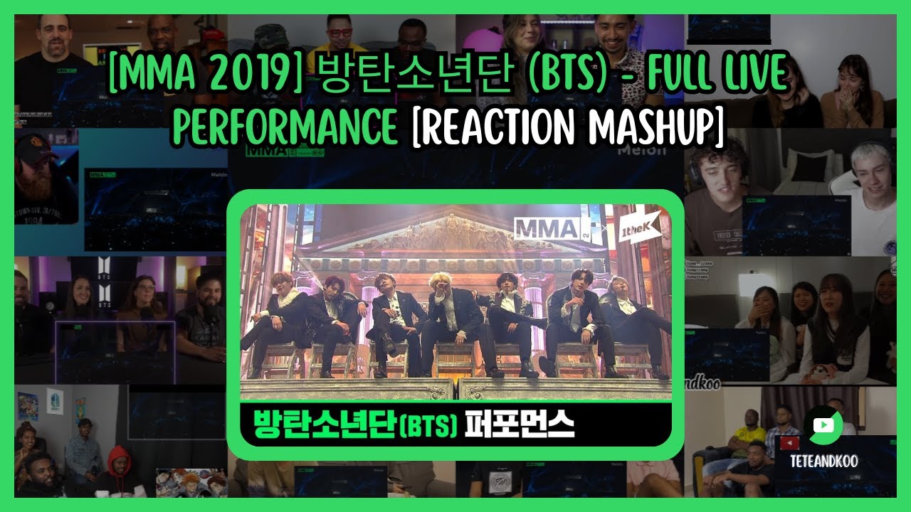 [BTS] BTS (방탄소년단) MMA 2019 — Full Live Performance | Reaction mashup ...