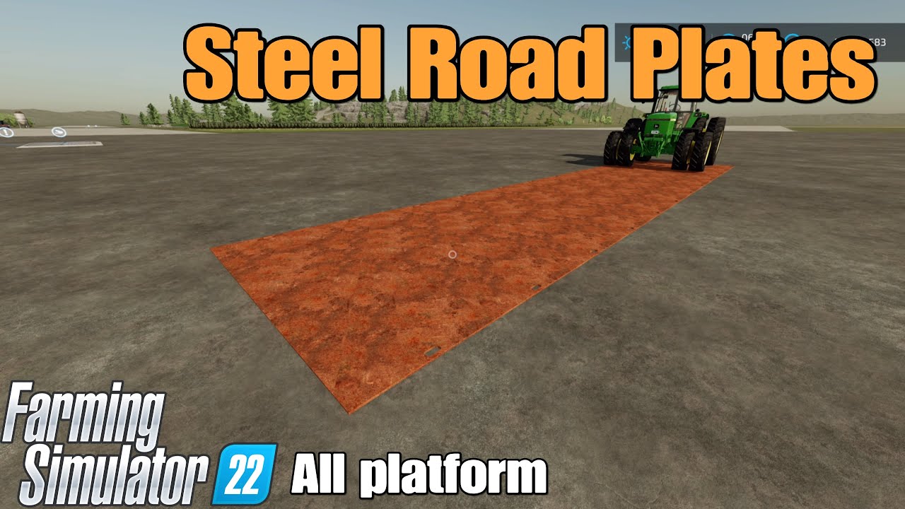 Steel Road Plates / FS22 mod for all platforms - YouTube