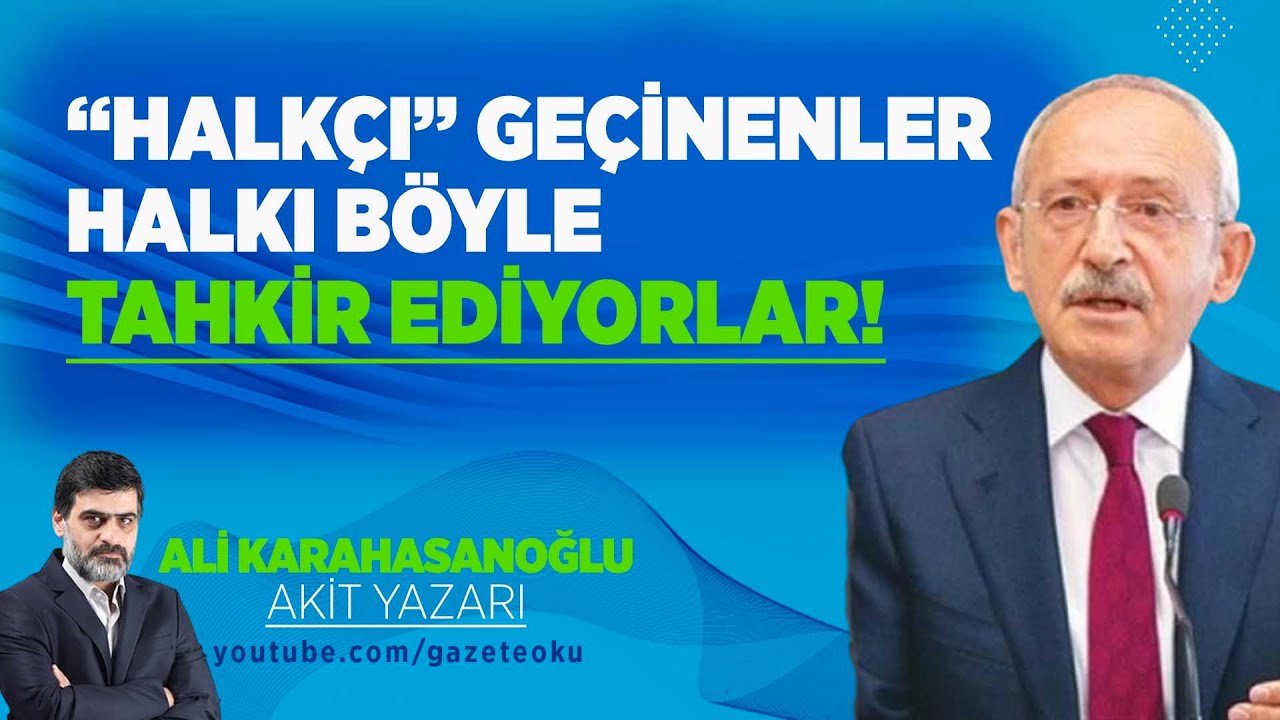''HALKÇI'' GEÇİNENLER HALKI BÖYLE TAHKİR EDİYORLAR! - YouTube