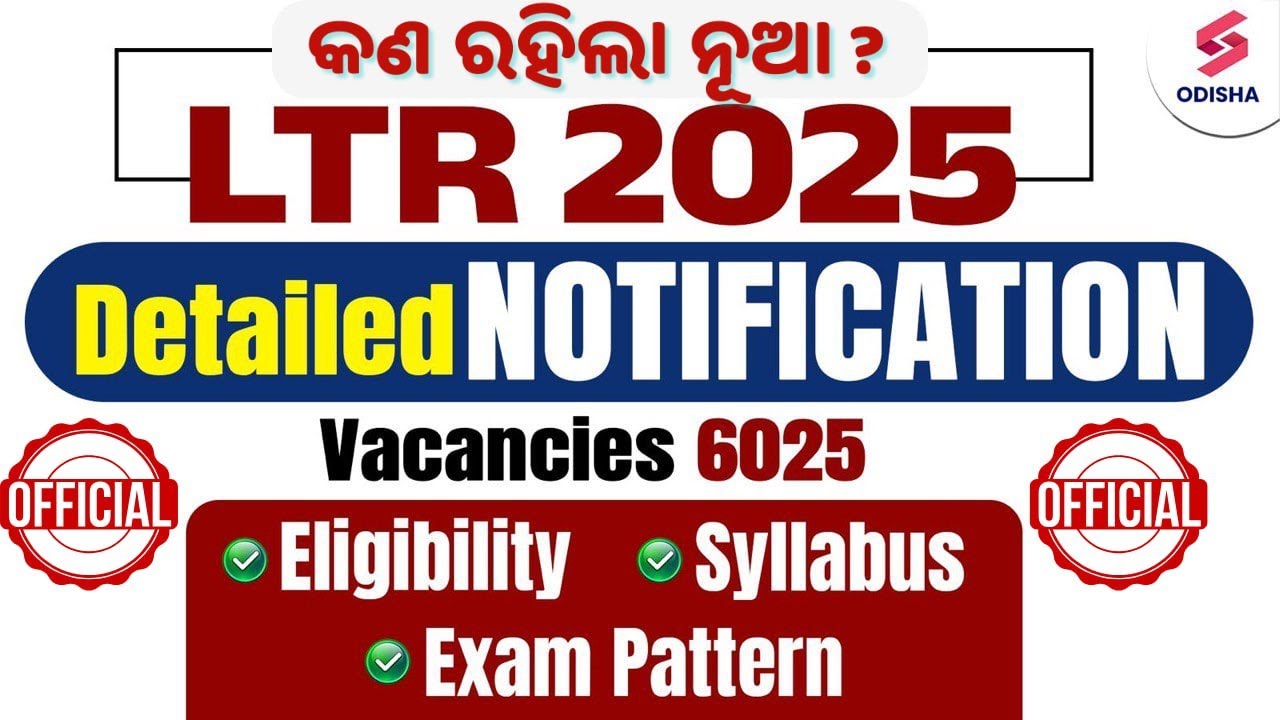 LTR Teacher Recruitment 2025I form fillup, Exam Pattern, eligibility ...