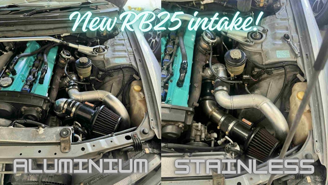RB25 NEO Aluminium dose pipe! - YouTube