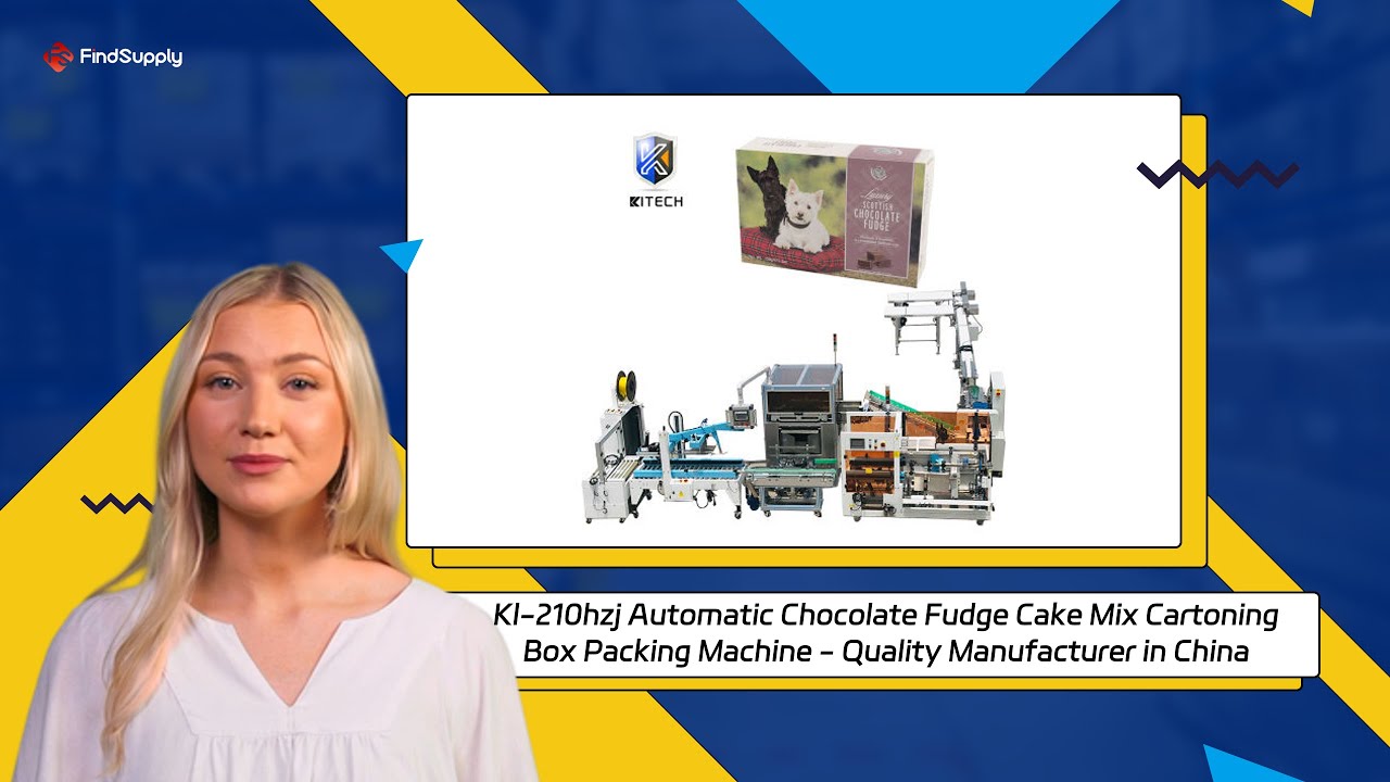 Kl-210hzj Automatic Chocolate Fudge Cake Mix Cartoning Box Packing ...