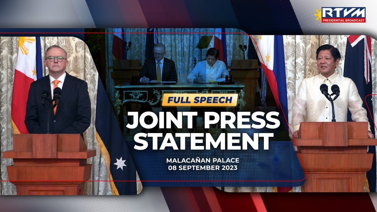Signing Ceremony and Joint Press Statement (Speech) 09/08/2023 - YouTube