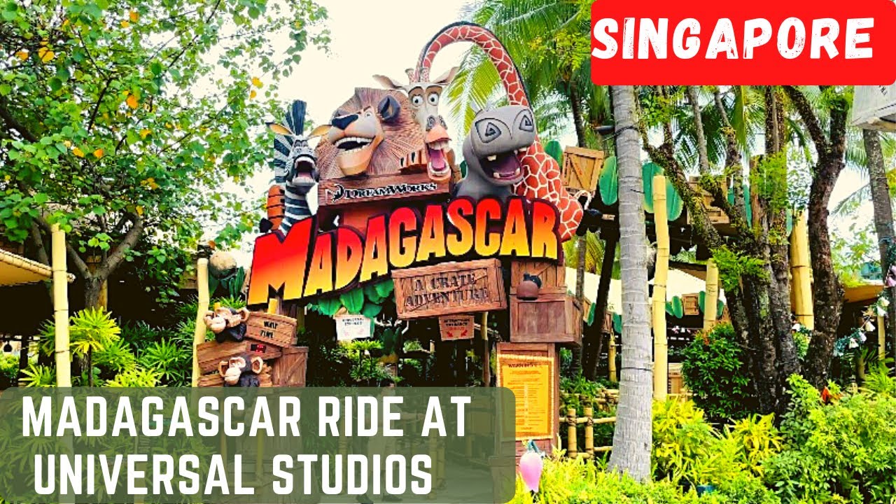 Madagascar Ride in Universal Studios Singapore || Adventure Ride || 4K ...