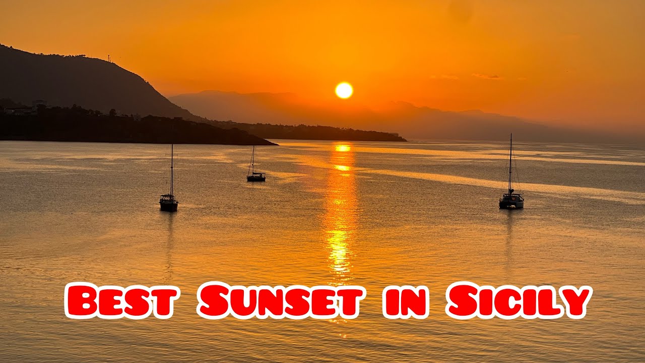 Best Sunset in Sicily - YouTube