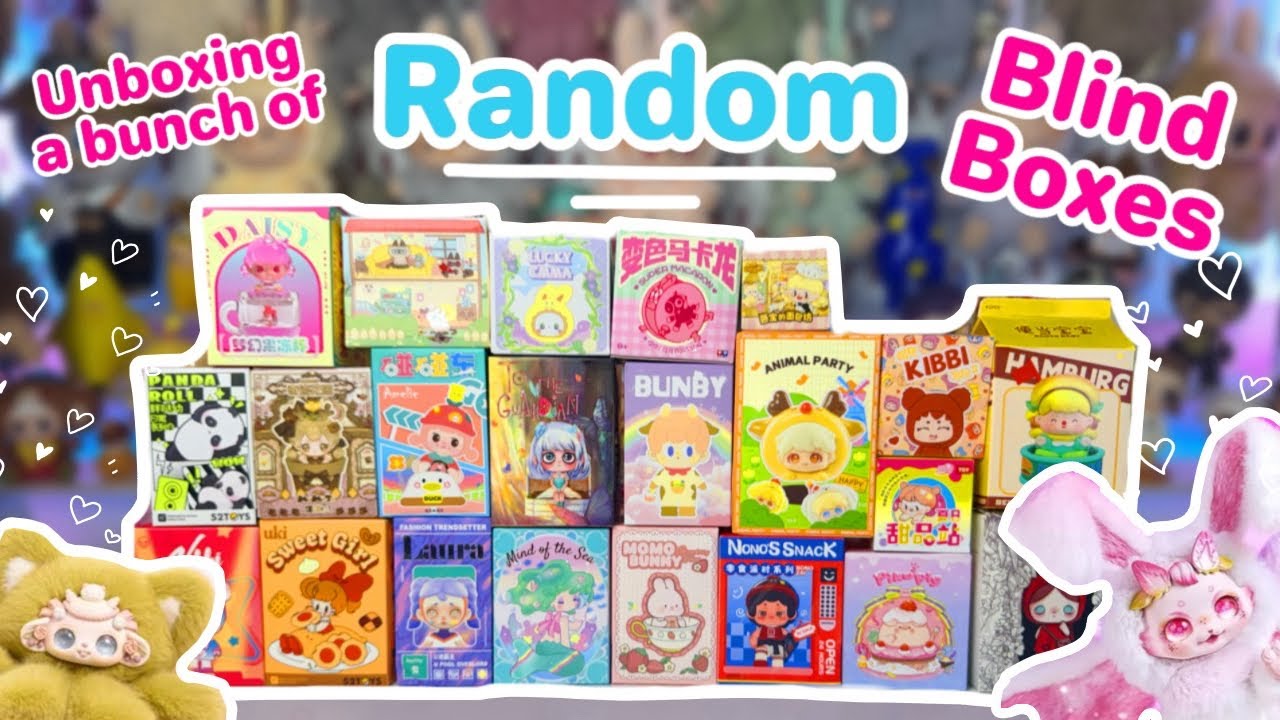 UNBOXING A BUNCH OF RANDOM BLIND BOXES!! *♡* PLUSH, BEANS, AND SO MUCH ...