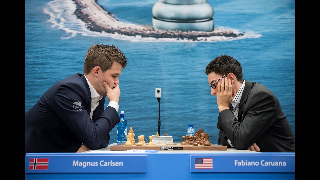 Carlsen Caruana funny moments before London (2018) - YouTube