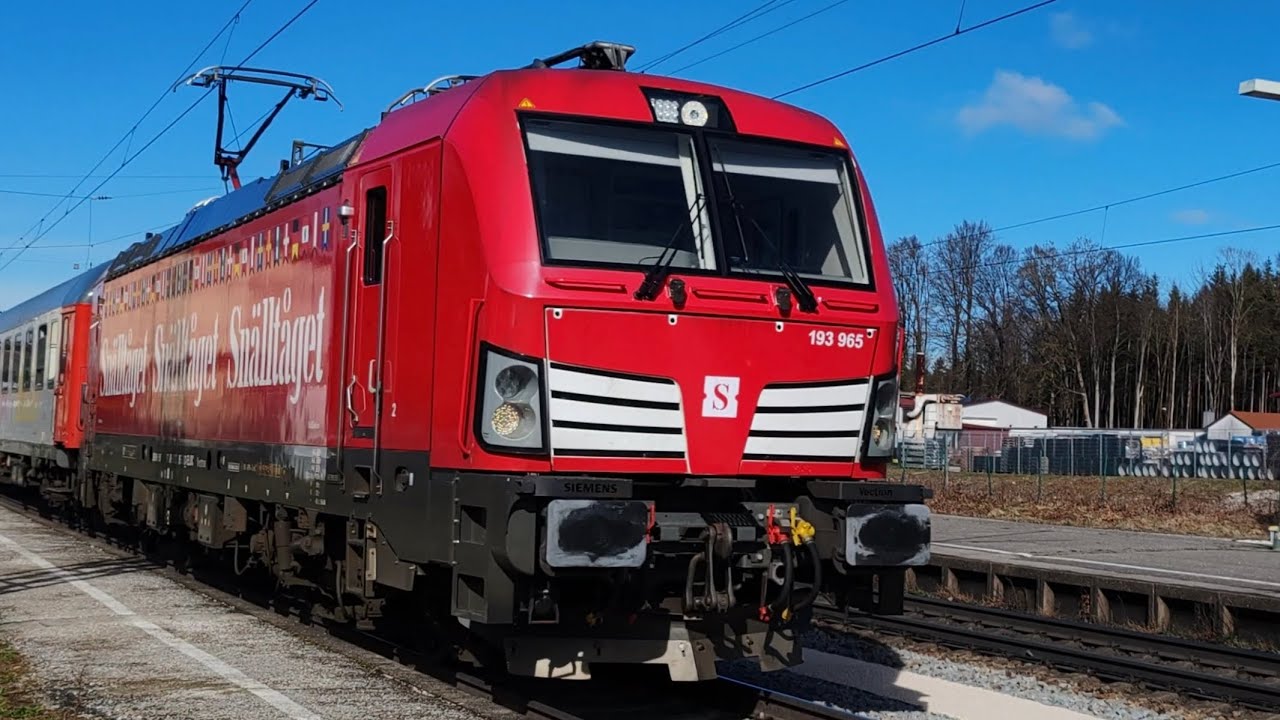 Swedish Vectron passenger train passing through Teisendorf 😍 #special # ...
