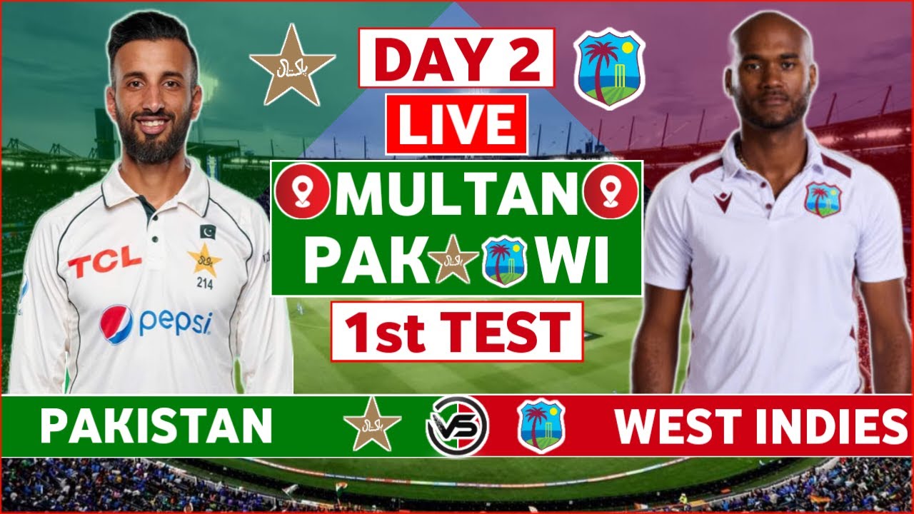 Pakistan vs West Indies 1st Test Live Scores | PAK vs WI 1st Test Day 2 ...