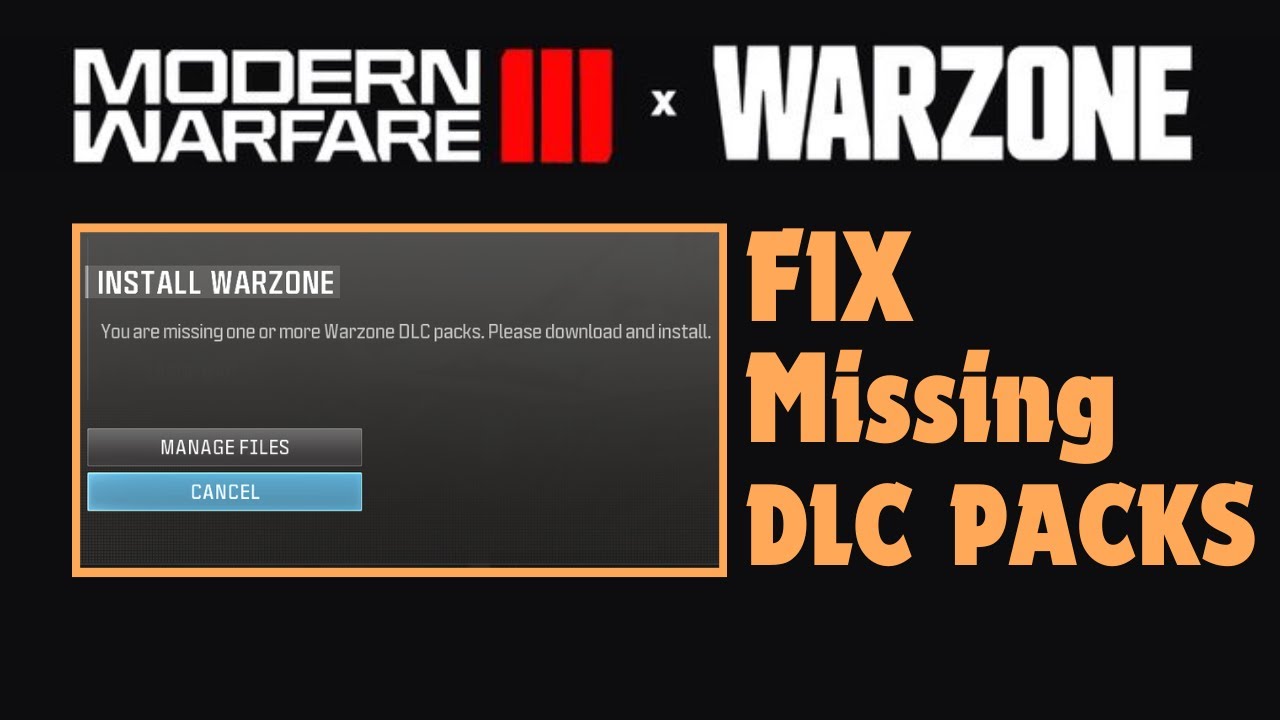 How to Fix Warzone Season 6 DLC packs not installing. - YouTube How to Fix Warzone Season 6 DLC packs not installing. - YouTube