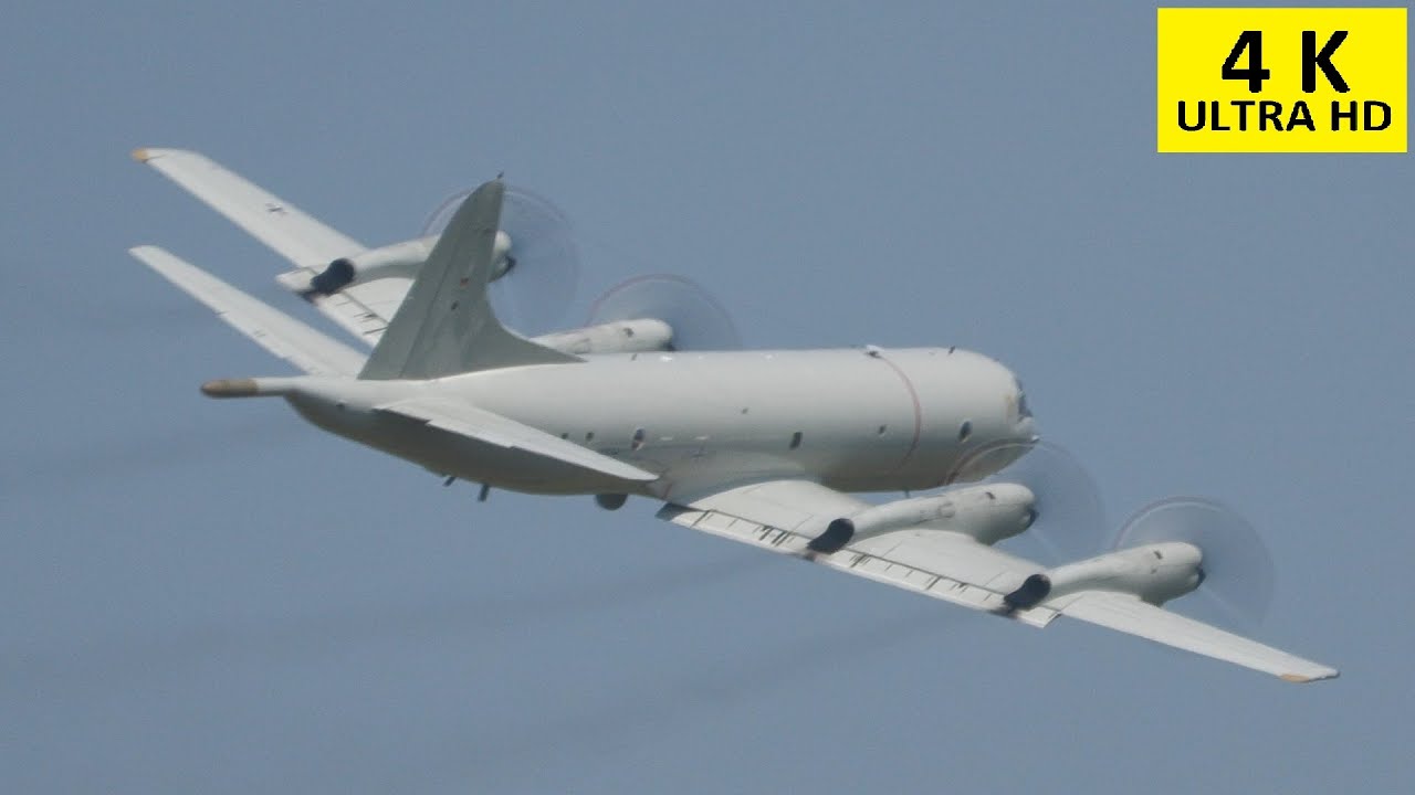 4Kᵁᴴᴰ PC3 Orion Marine 60+08 Bundeswehr Überflug Tag der Bundeswehr ...