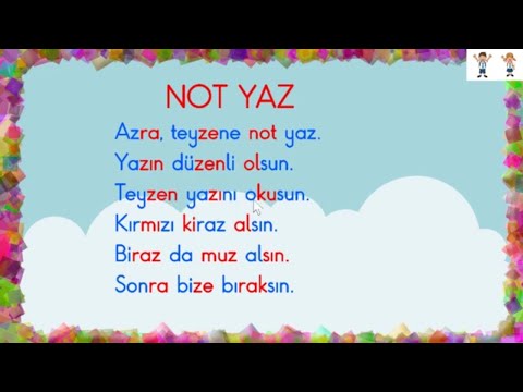Z HARFİ METİN OKUMA 5 METİN