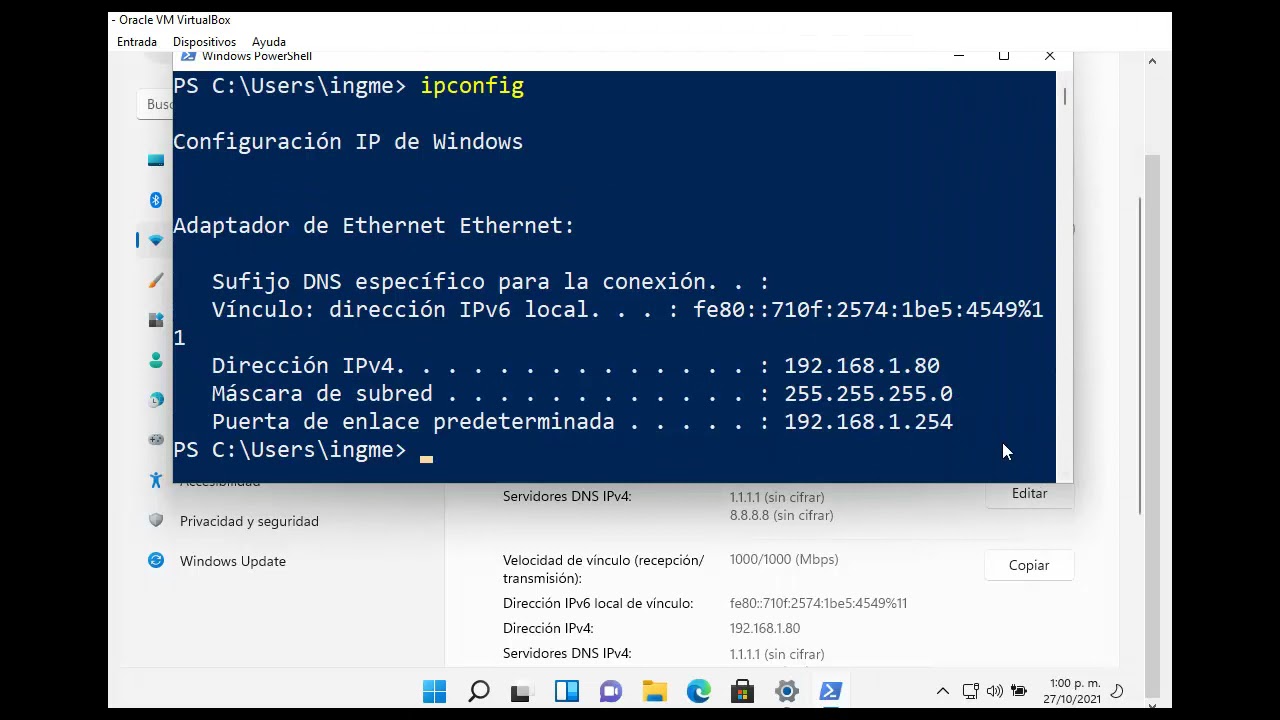 Configurar IP Estatica o Manual en Nuevo Windows 11 - YouTube