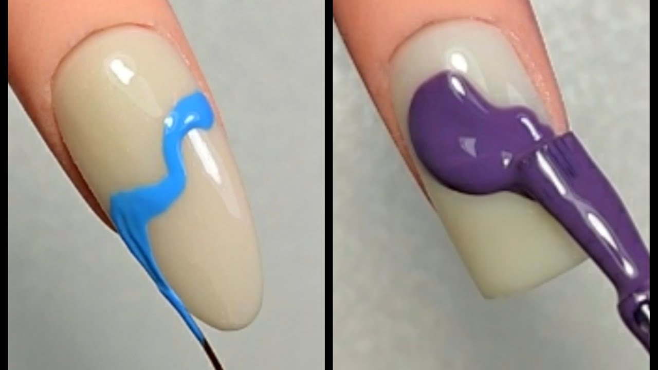 #40 Cute Nail Design Tutorial In 6 Minutes | Fast Tutorial On Cute Nail ...