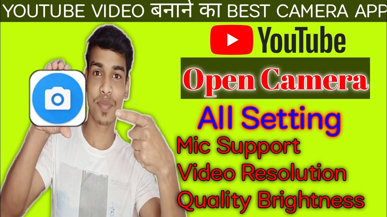 Open Camera Setting For YouTube Video!Open Camera Mic Setting!Best ...