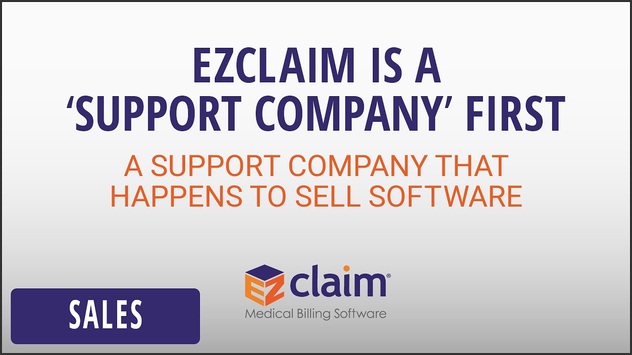 EZClaim is a 'Support Company' First - YouTube