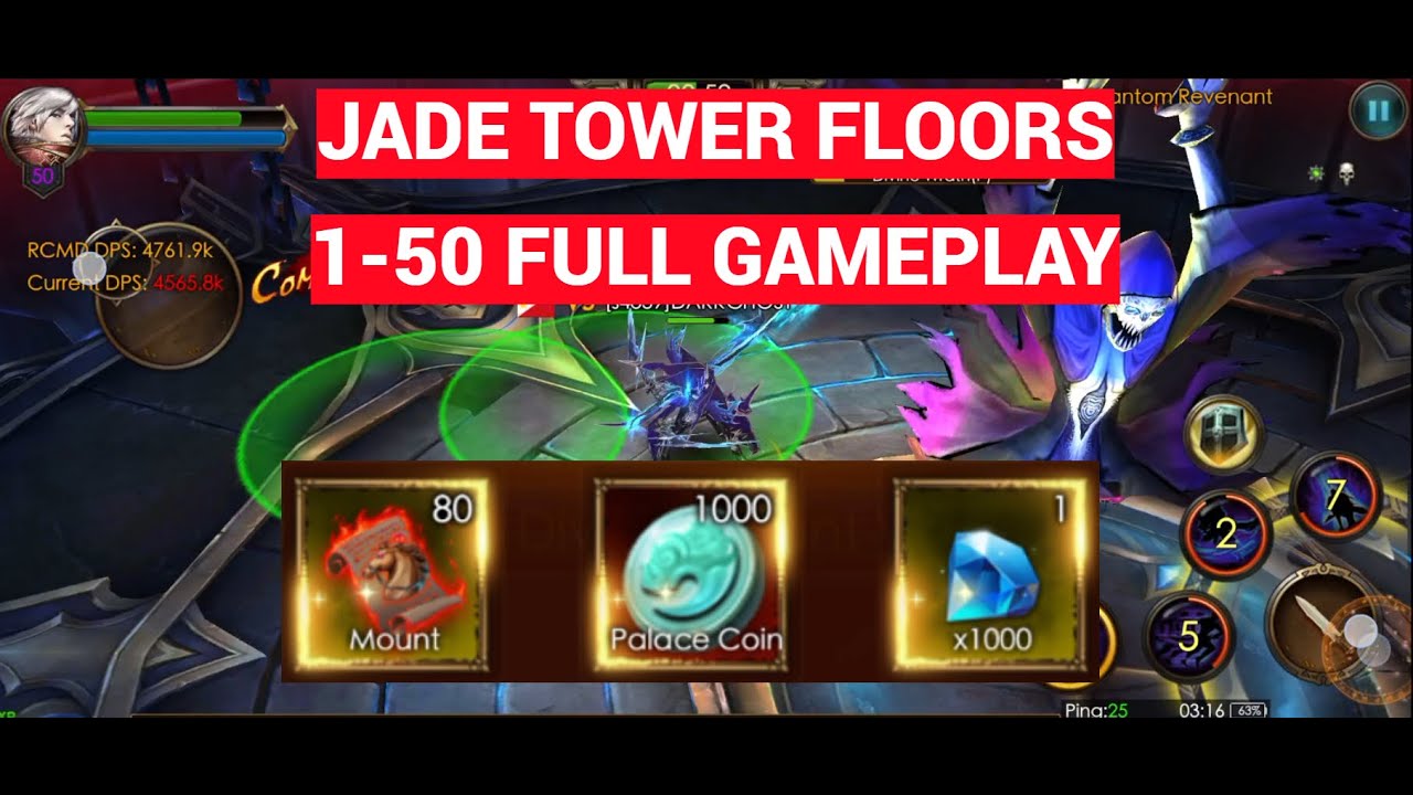 JADE TOWER COMPLETE GAMEPLAY | FLOORS 1-50 | LEGACY OF DISCORD-FURIOUS ...