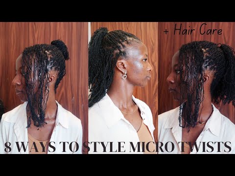 8 Cute and Chic Ways To Style Micro Twist #hair #hairstyle #twists ...