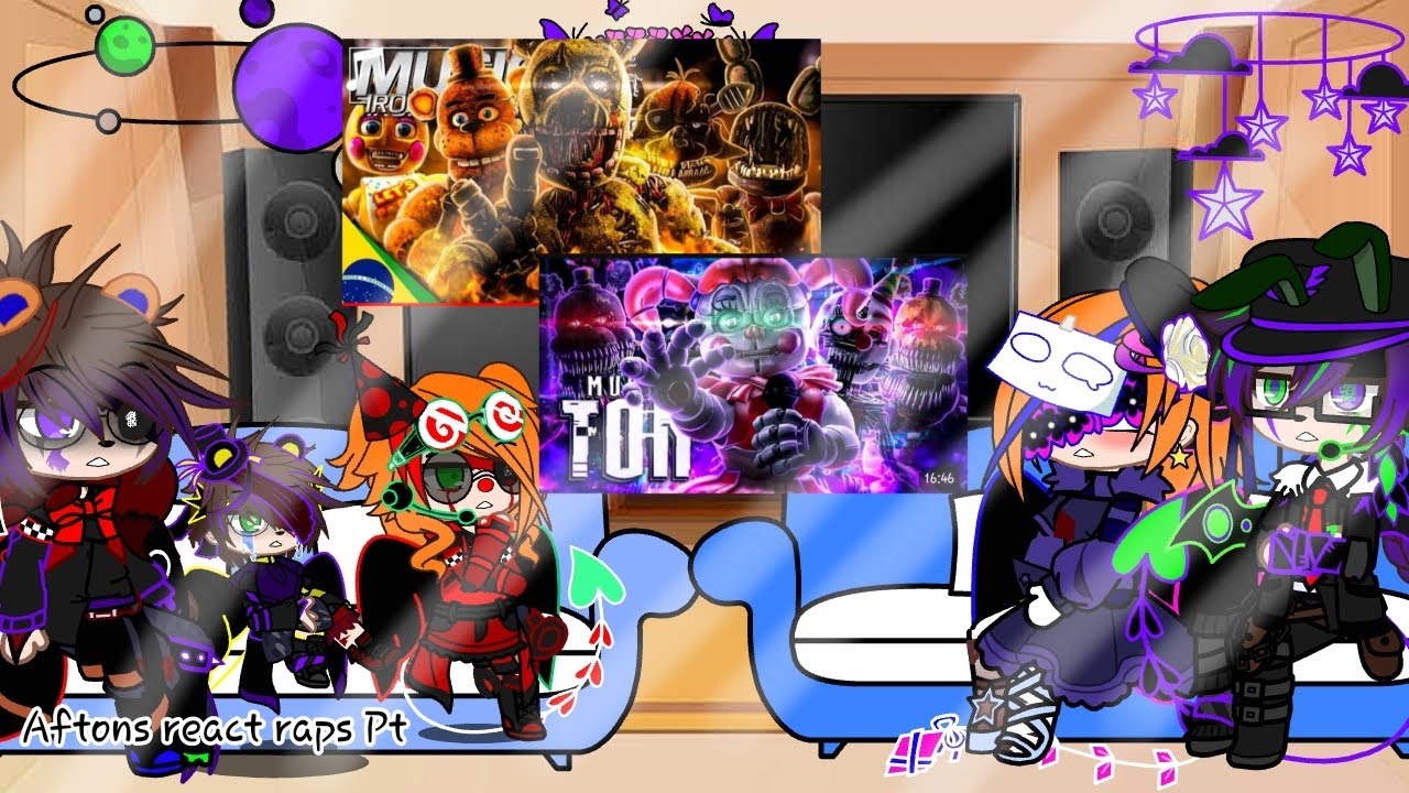 Aftons react 3 fnaf raps in 🇵🇹(With translation into 🇬🇧) - YouTube