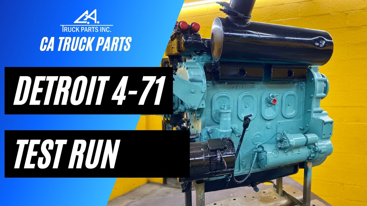Detroit 4-71 Diesel Engine For Sale | CA Truck Parts, Inc. - YouTube