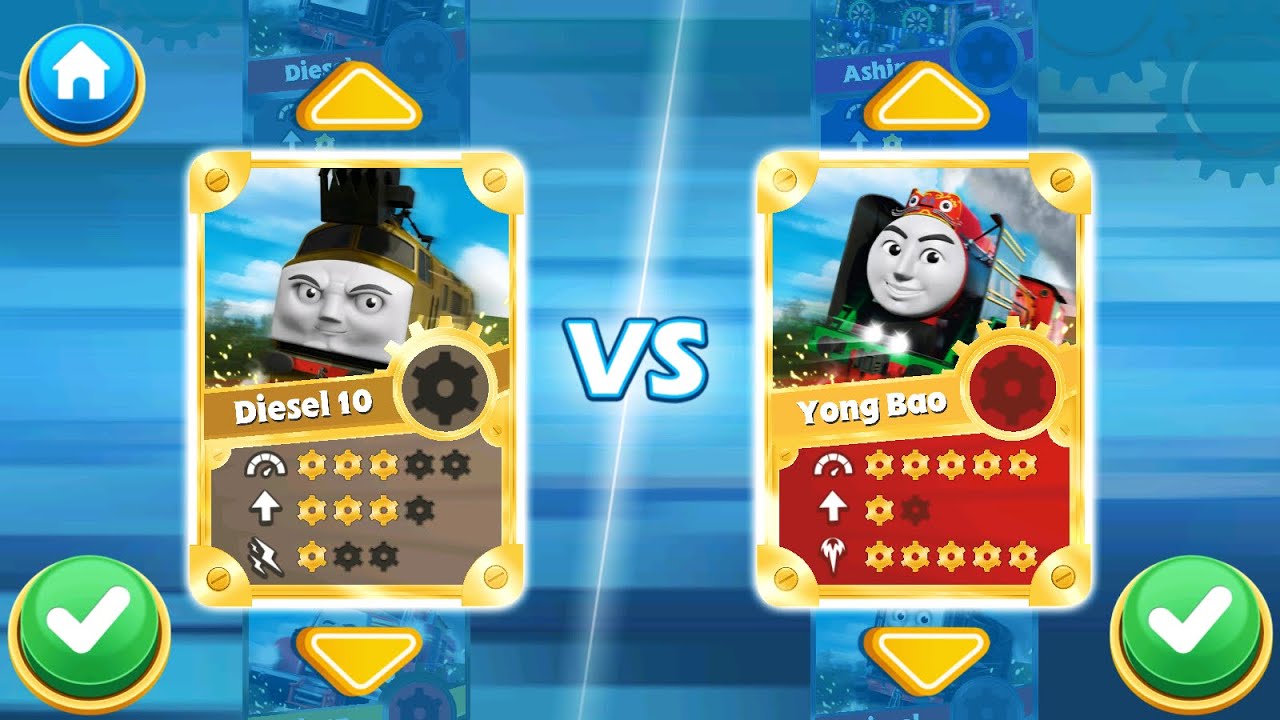 Thomas & Friends: Go Go Thomas - Diesel 10 Vs Yong Bao Race - Thomas ...