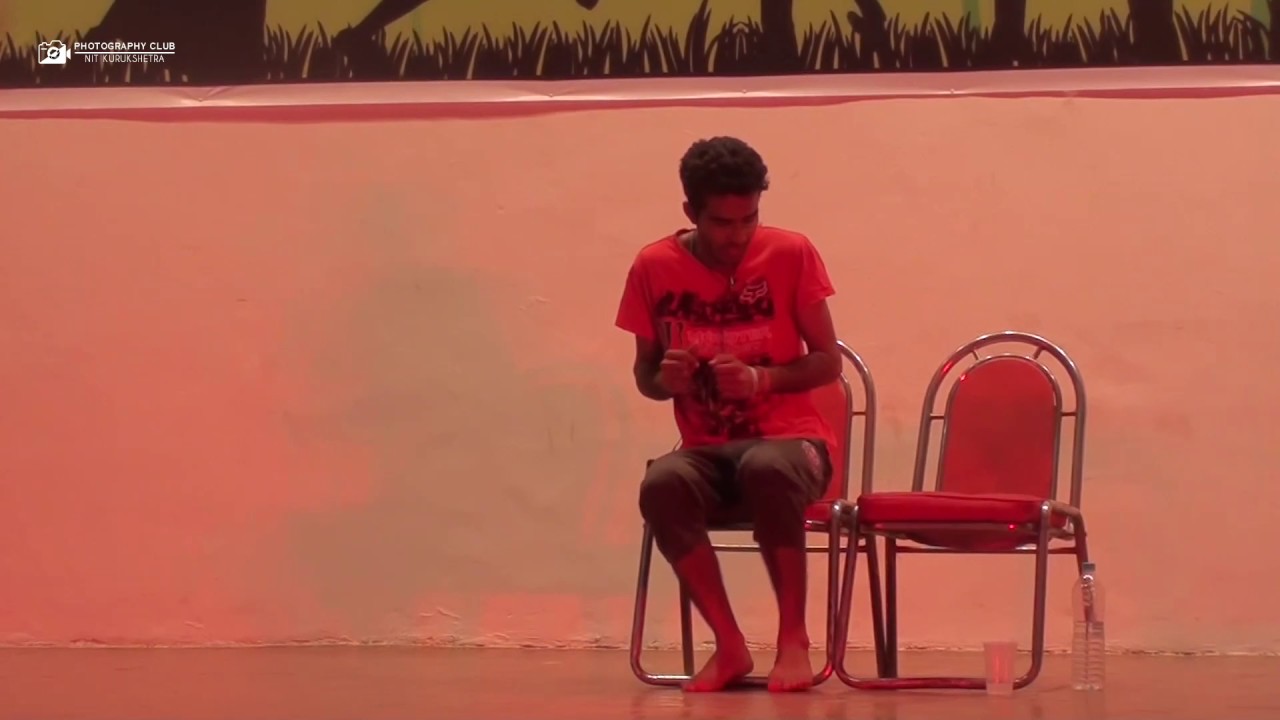 Sandeep Performance- Mono Acting @ CONFLUENCE'17 NIT Kurukshetra - YouTube
