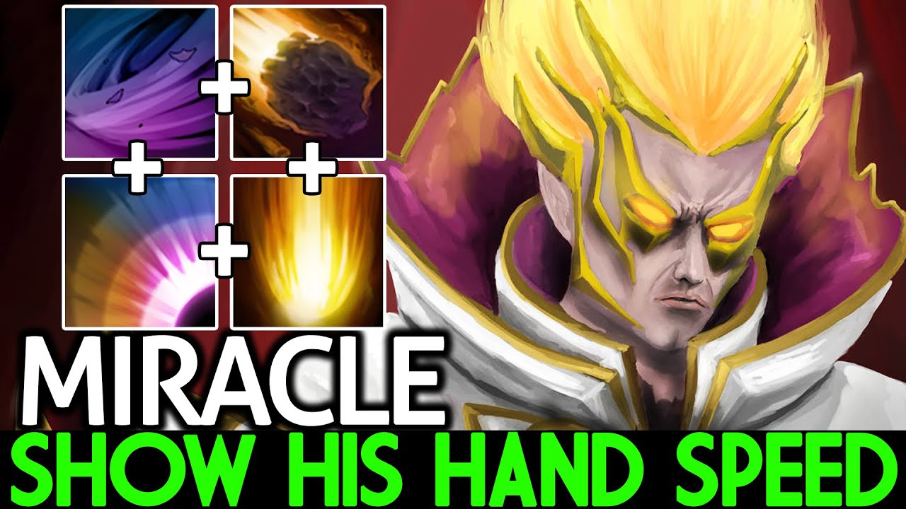MIRACLE [Invoker] Show His Hand Speed Nonstop Combo Dota 2 - YouTube