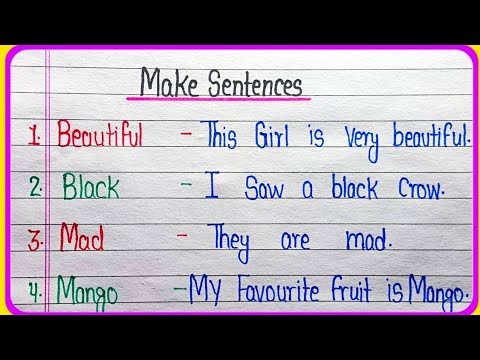 Make Sentences in english from 10 words || How to Make Sentence || Make ...