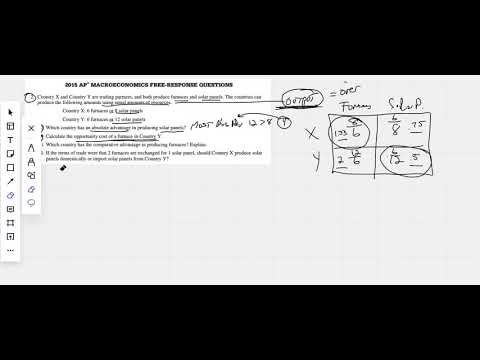 2015 AP MAcro FRQ#2 (Comparative Advantage) - YouTube