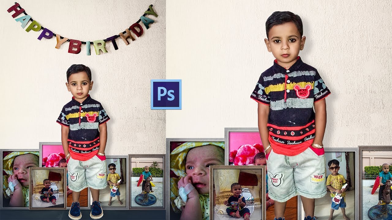 Birthday Photo Manipulation in Photoshop | Birthday Photo Editing | Y3 ...