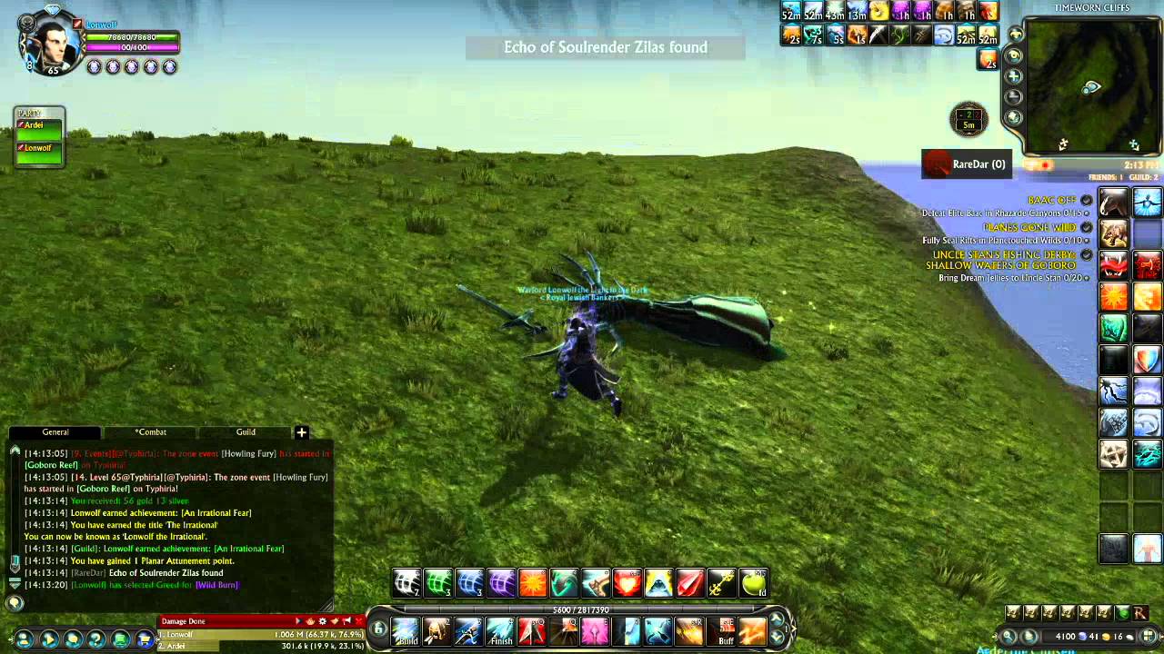 RIFT 3.5 Echo of Soulrender Zilas Rare Mob - Moonshade Highlands - YouTube