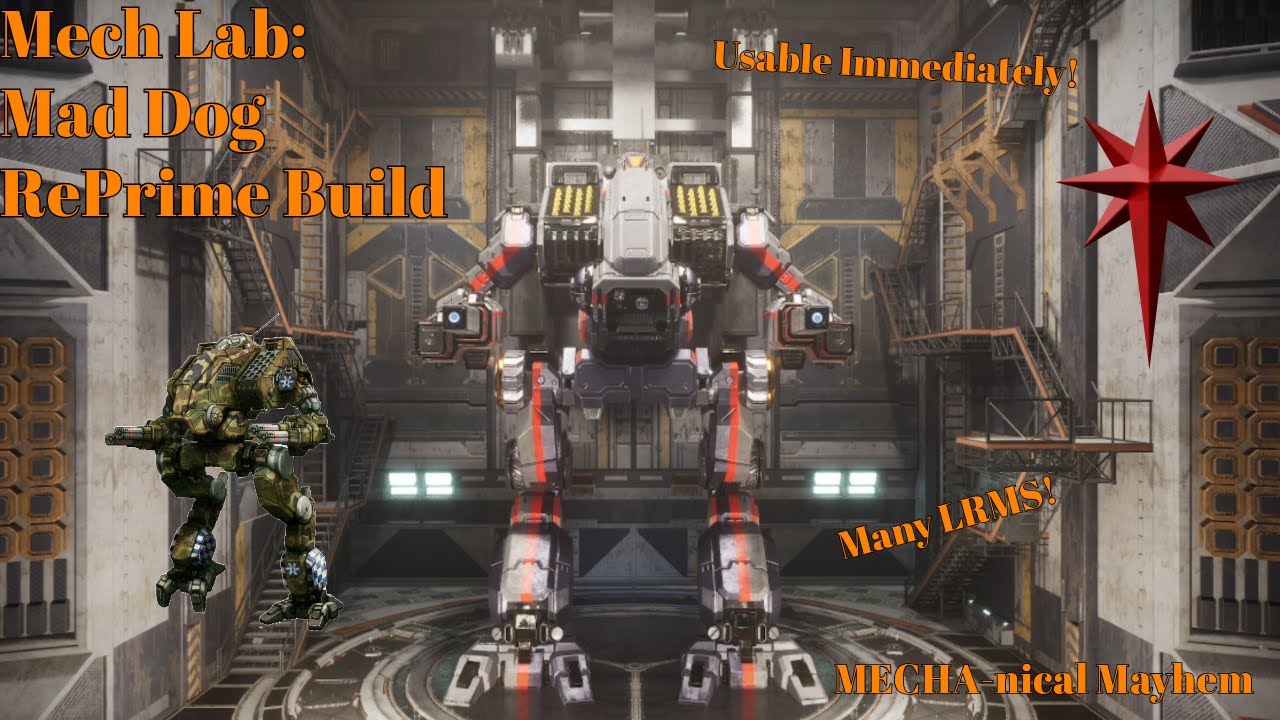 Mech Lab: Mad Dog Reprime Build for MW5 Clans! - YouTube
