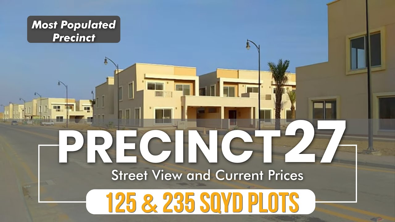 Precinct 27 Bahria Town Karachi plots | P-27 villas | Price ...