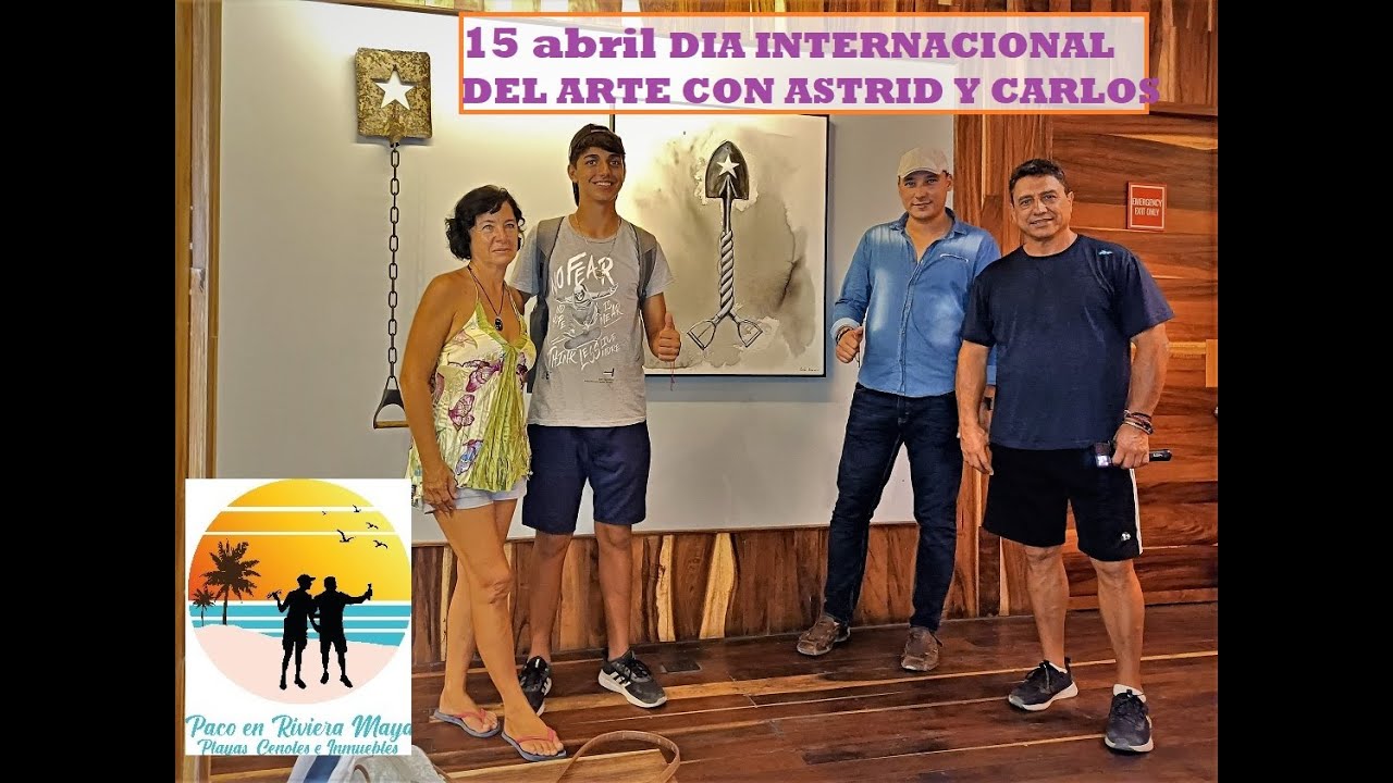 Dia mundial del Arte con Astrid y Carlos Becerra ,Playa Mamitas con ...