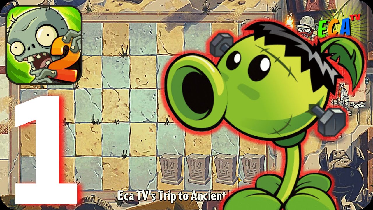 ⭐Plants vs Zombies 2⭐ Gameplay Part 1 Amass Army Of Plants To Protect ...