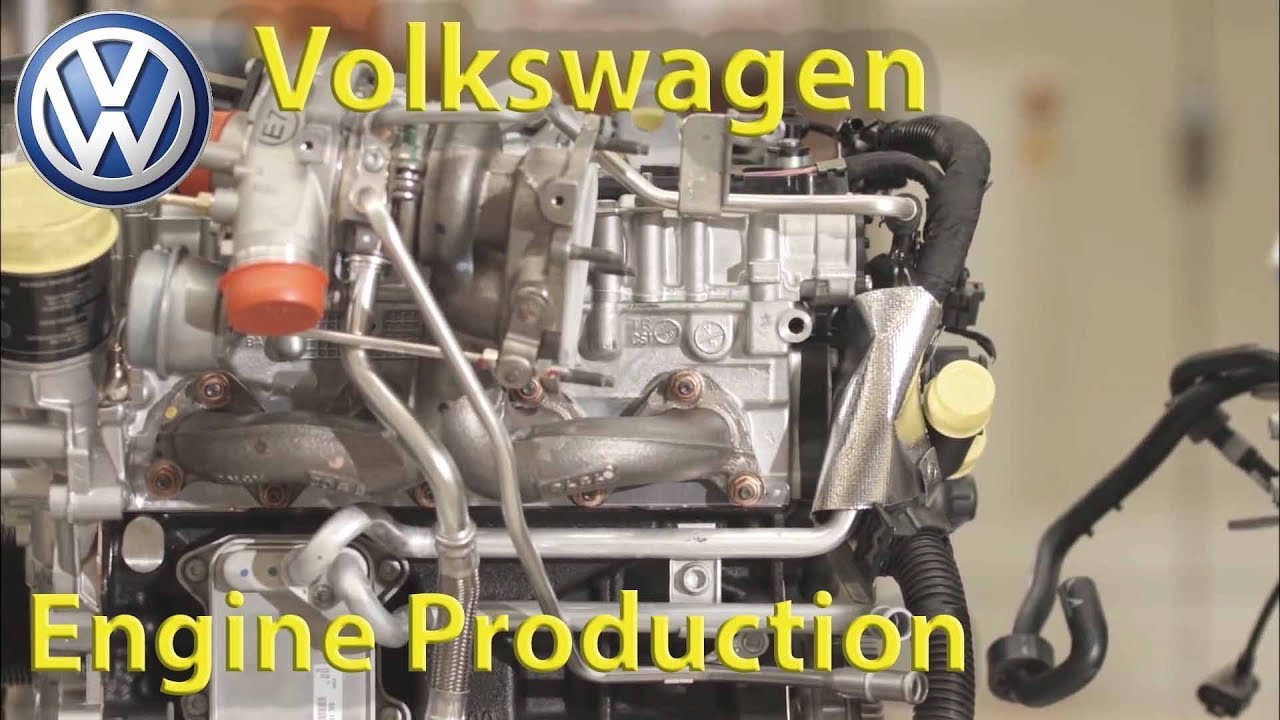 Volkswagen TSI Engine Production (Chemnitz, Germany) VW Factory, Engine ...