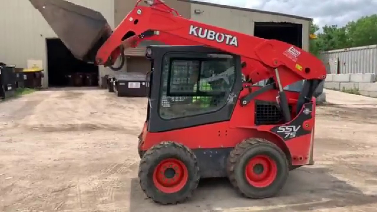 Kubota SSV75 Skid Steer With 6' Bucket - YouTube