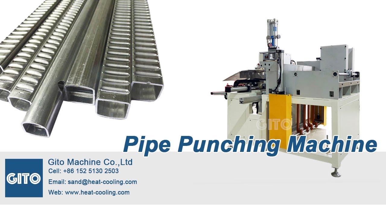Automotive Condenser Header Pipe Hole Punching Machine - YouTube