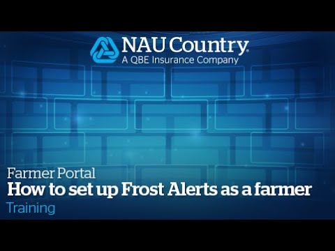 How to set up Frost Alerts as a farmer - YouTube