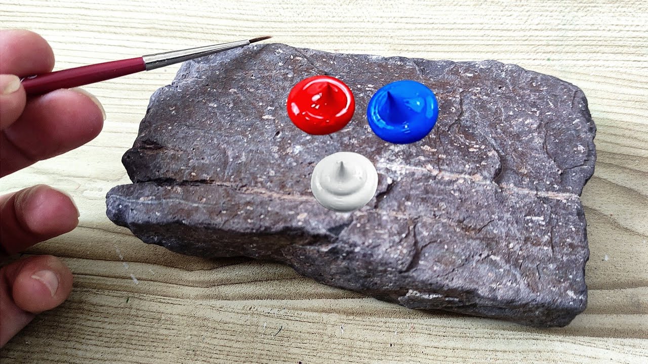Easy Stone Painting tutorial | How to Paint Love ️ Story on Stone ...